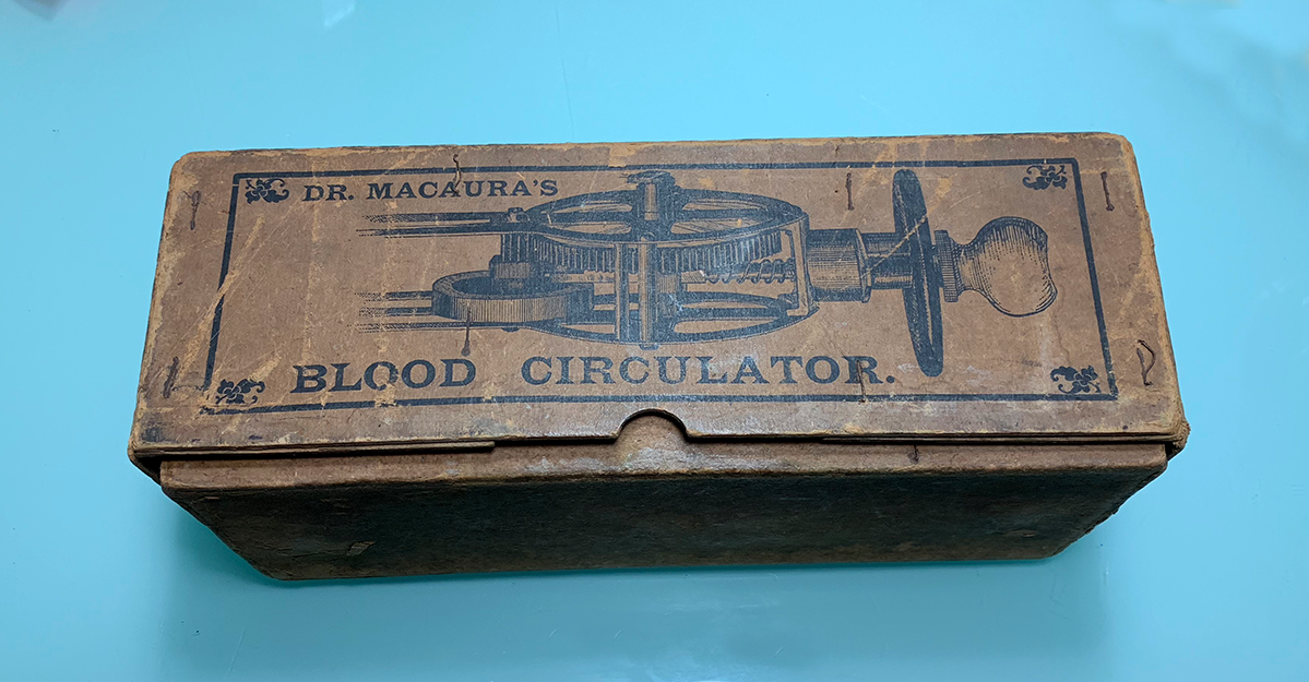 Aparato de masaje del Dr. Macaura (Macaura's Blood Circulator)